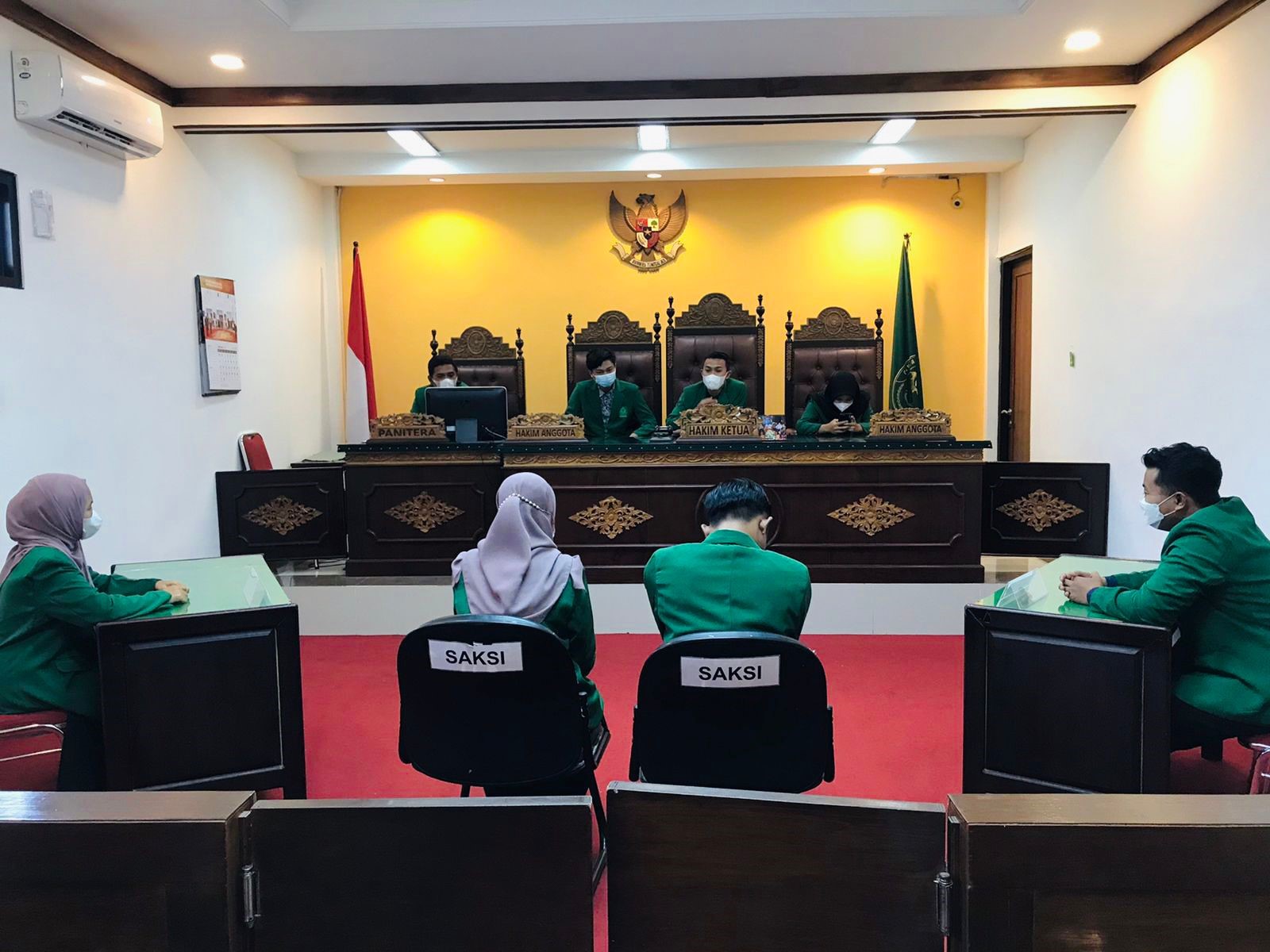 Sidang Semu Oleh Mahasiswa Magang Di PA Bangil